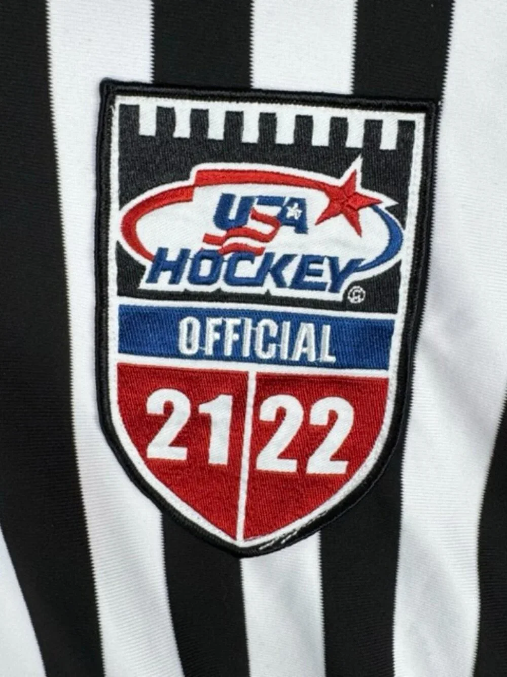 Force | Shirts | Force Hockey Referee Jersey Long Sleeve Striped Zip ...